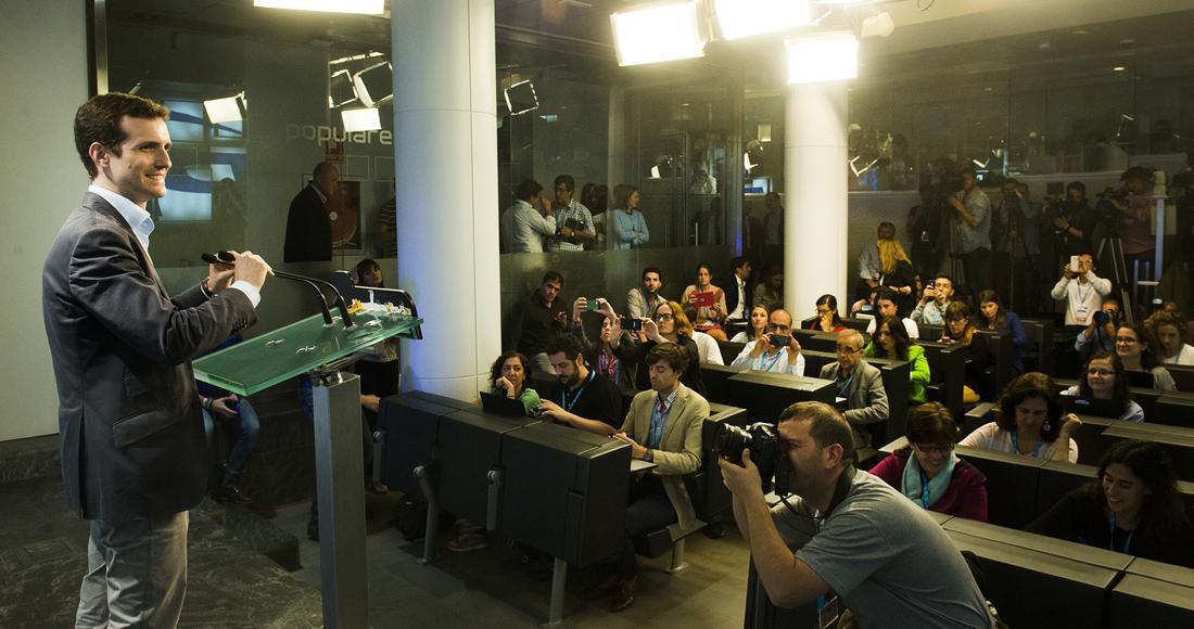 Rueda de prensa de Pablo Casado - Partido Popular