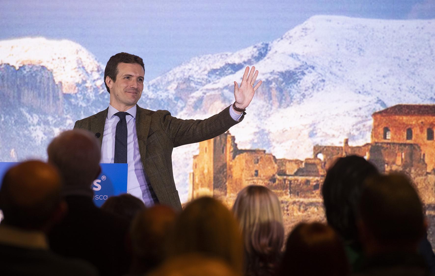 Pablo Casado en la Presentación de la candidata a la Alcaldía de Huesca ...